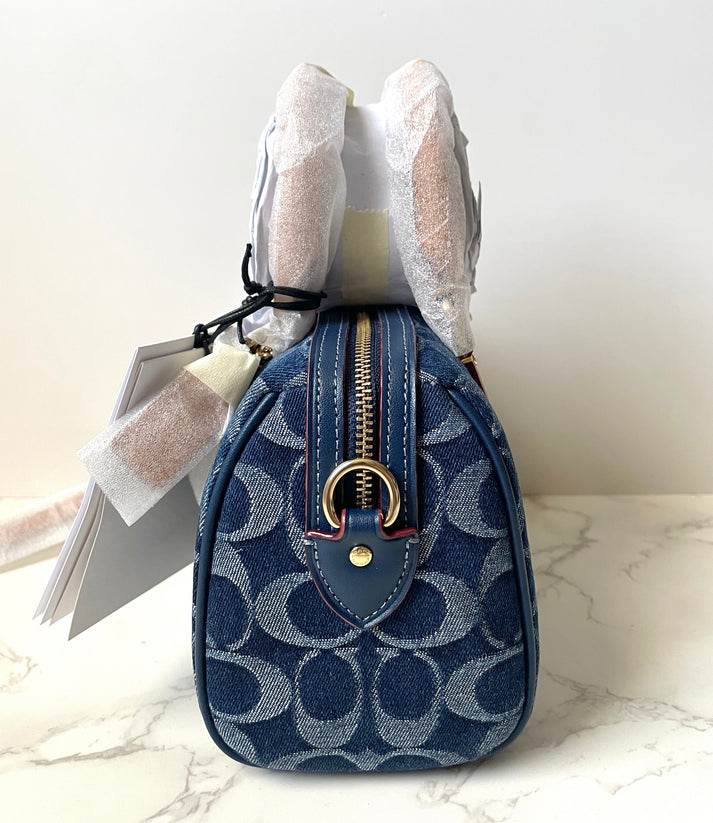 Coach Mini Rowan in Signature Denim – CravinLuxe.com