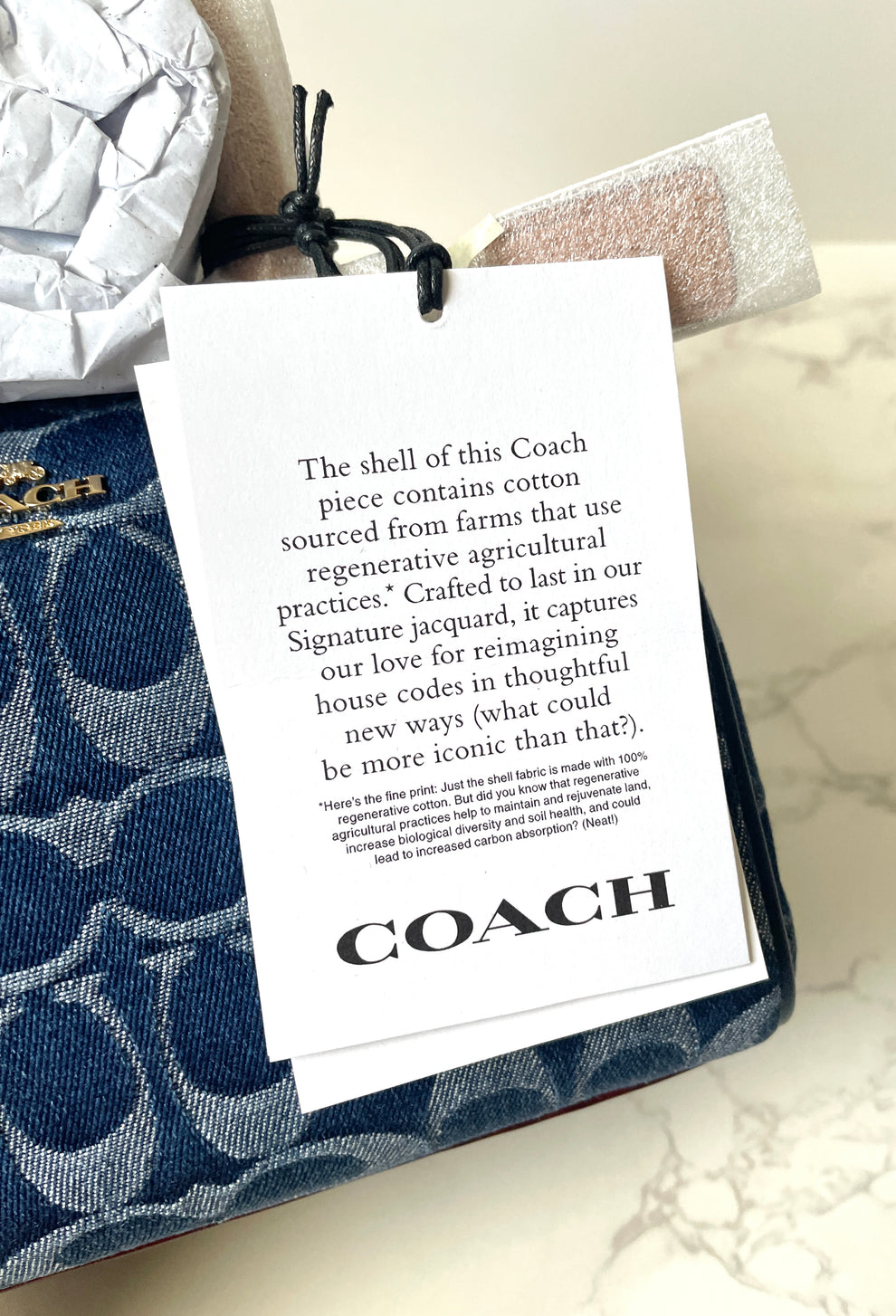 Coach Mini Rowan in Signature Denim – CravinLuxe.com